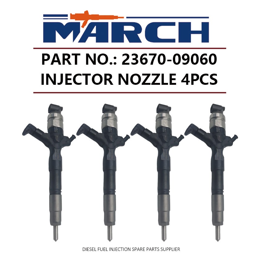 4pcs Common Rail Injector Nozzle Assy for Hiace Toyota Hilux 2KD-FTV 2 ...