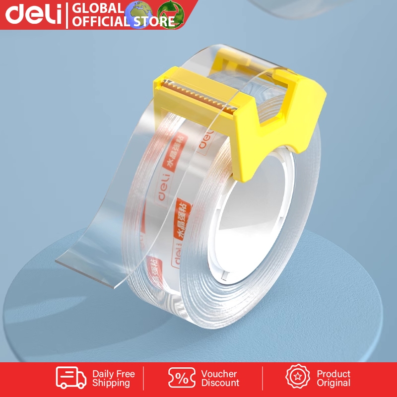 Deli 50m*12mm Stationery Tape Pack Error Correction Tools 2Pcs 30038S | Shopee Philippines