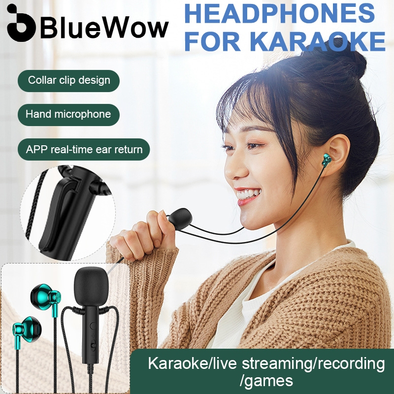 [BlueWow] 1.5M Wired Headphones With Noise Canceling Mic For Livetream ...