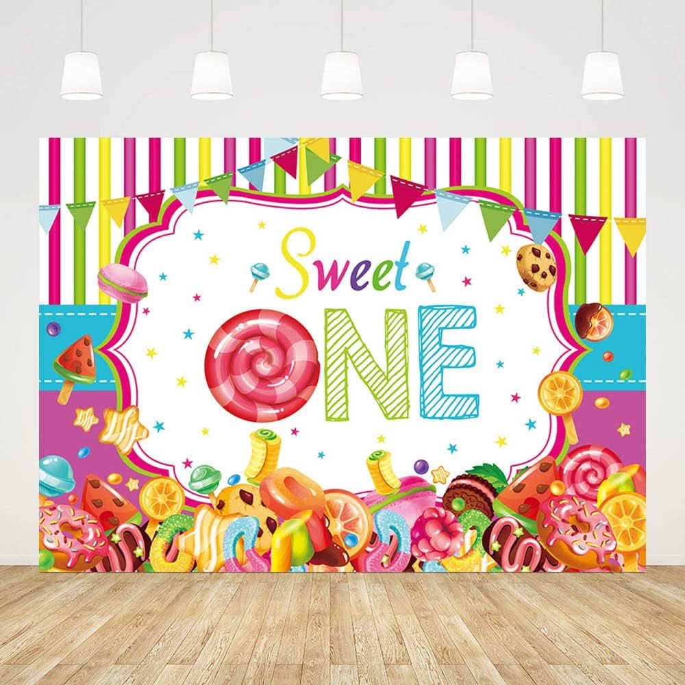 5x3ft Sweet One Photography Backdrop 1st Birthday Baby Girl 1st ...