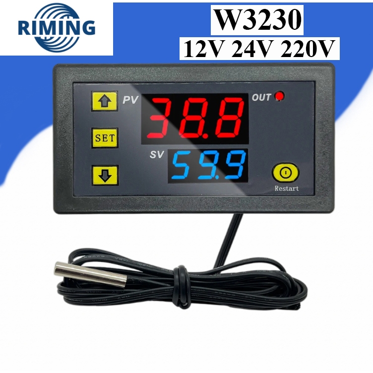 W3230 Mini Digital Temperature Controller 12V 24V 220V Thermostat Regulator Heating Cooling ...