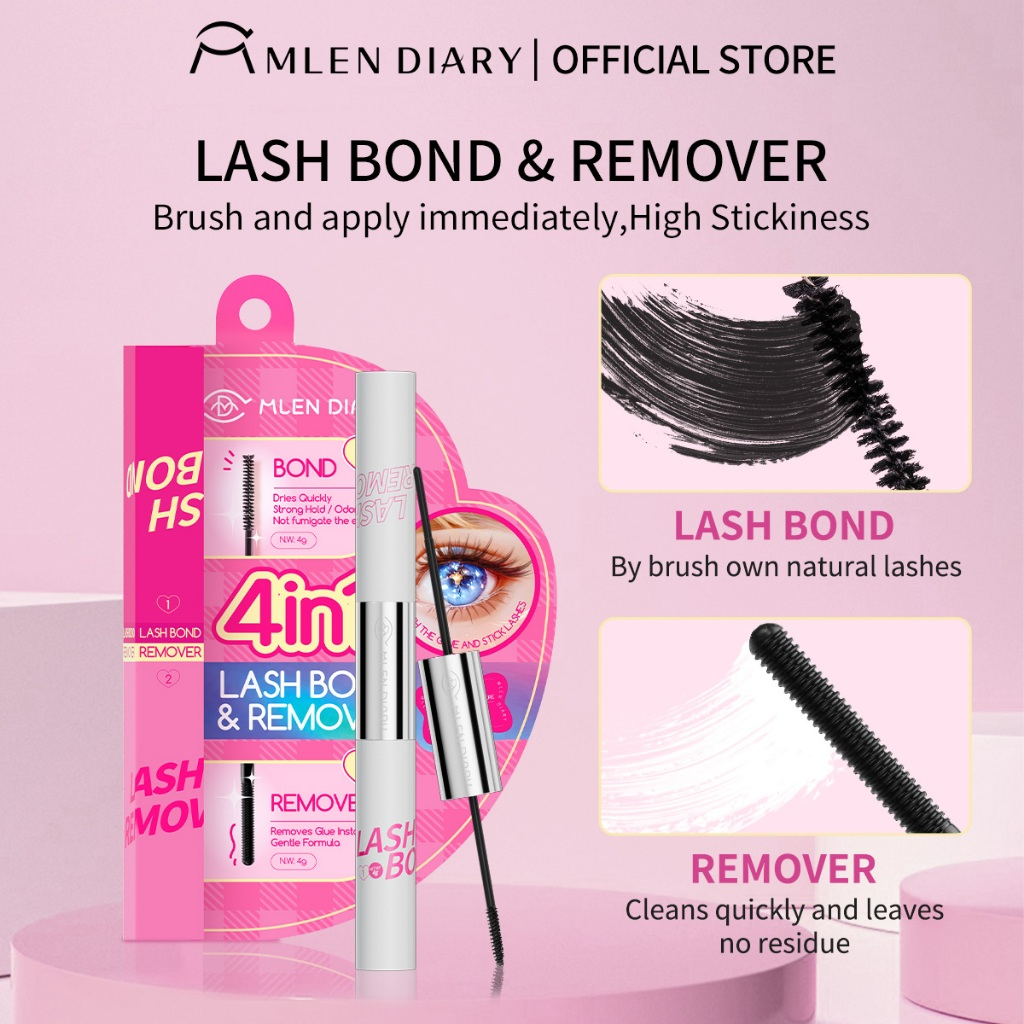 [LASH BOND+REMOVE] MLEN DIARY Eyelash Glue for False Lashes Super ...