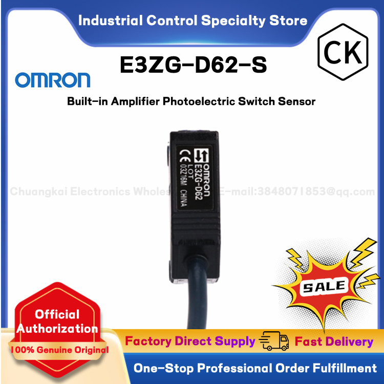 OMRON Genuine New Built-in Amplifier Photoelectric Switch Sensor E3Z Series E3ZG-D62-S Sensor ...