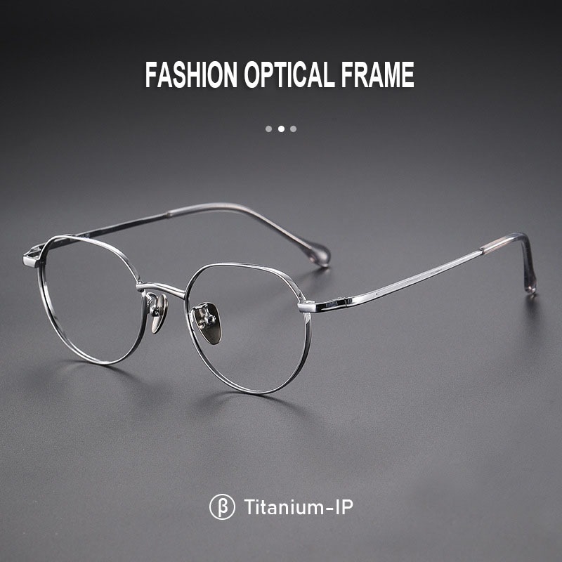 Japanese Handmade Ultra Light Pure Titanium Eyeglass Frame High-end ...