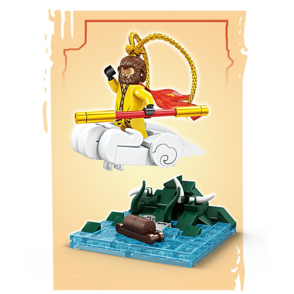 4pcs/set Wukong Block Toys Figure Journey to the West Monkey King ...