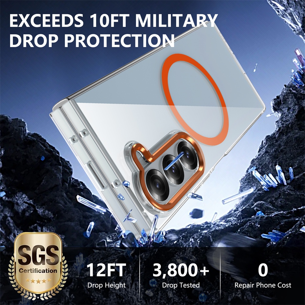 High Definition 360 Full Protection Case Samsung Fold 6 Casing Clear ...