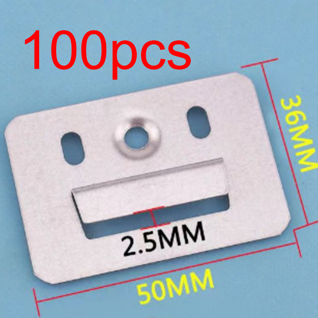 100Pcs Metal Clip for Wpc wall and ceiling Fluted Preferred cladding ...