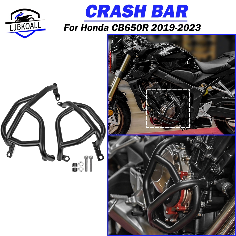 LJBKOALL Motorcycle Engine Highway Crash Bar Guard Protector for Honda ...