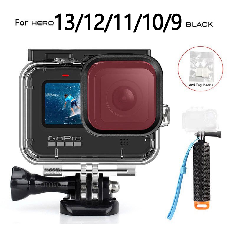 45M Waterproof Case for GoPro Hero 9/10/11/12/13 Black Protective ...