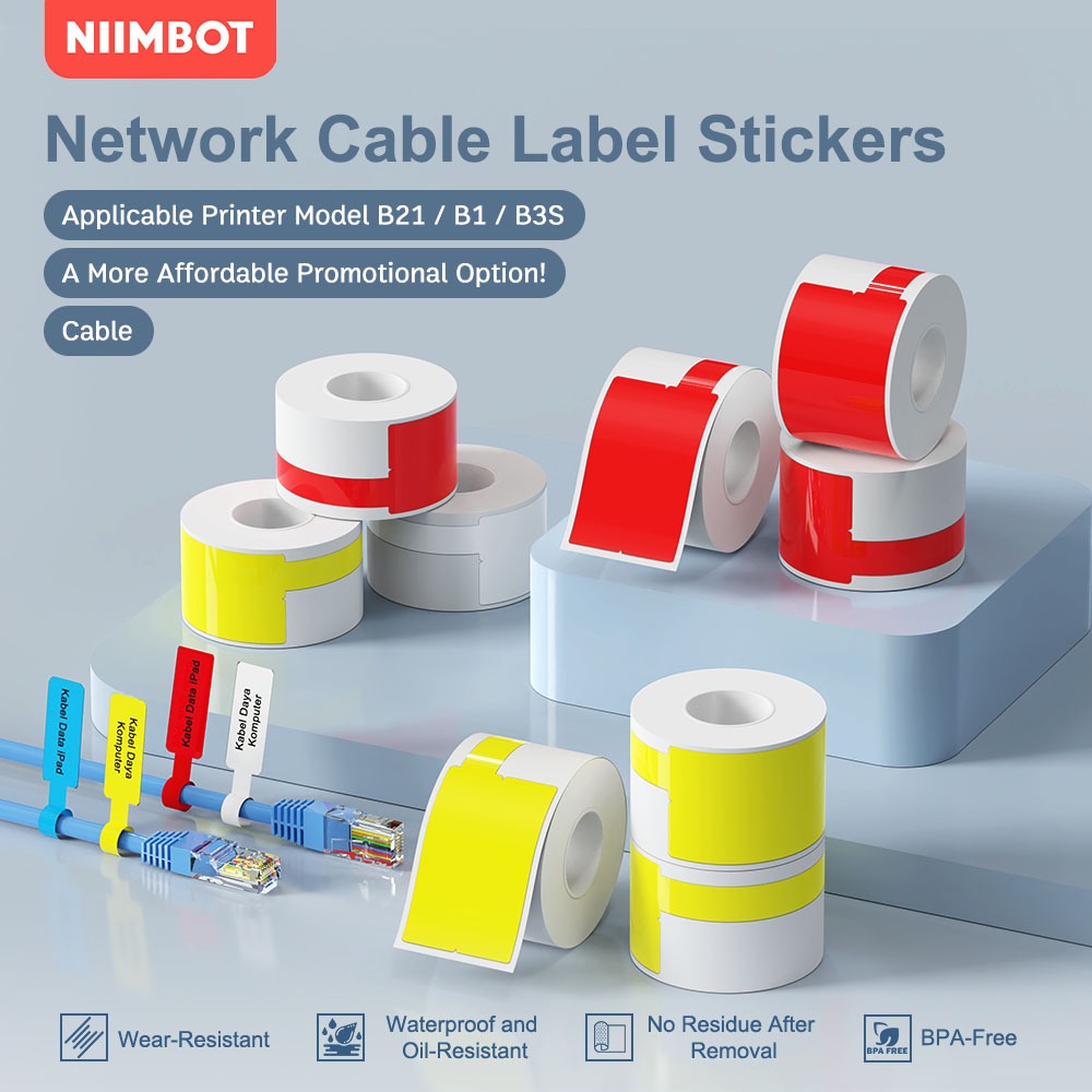 NIIMBOT B21/B1/B3S Cable Label Network Optical Fiber Pigtail Self ...