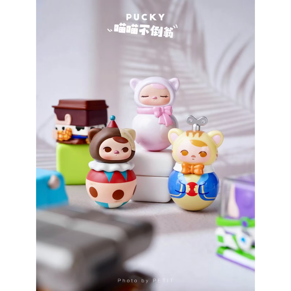 authentic PUCKY Roly Poly Kitty series official art toy | Shopee ...