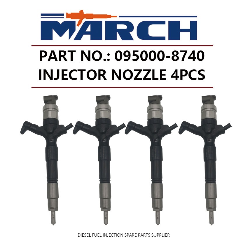 23670-09360 095000-8740 Diesel injector for TOYOTA HILUX 2KD-FTV 23670 ...