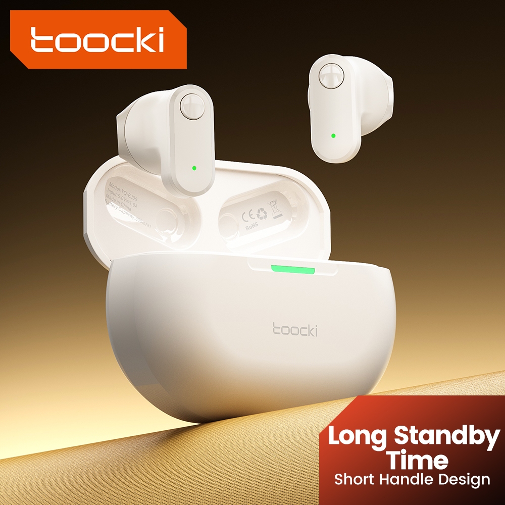 Toocki TWS Semi-In-Ear Wireless Earphones Bluetooth 5.3 3D Sound Hi-Fi ...