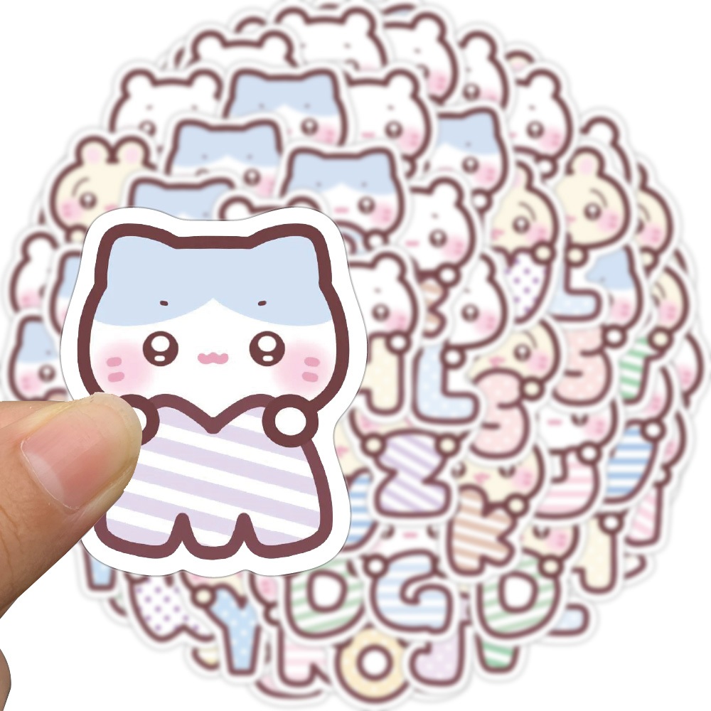 78pcs Cute Chiikawa Alphabet ABC Stickers for Kids School Teacher ...
