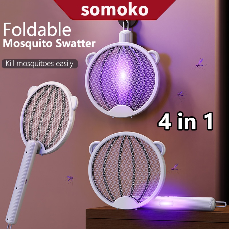 4-in-1 Automatic Mosquito Trapping Electric Trap Lamp & Racket ...