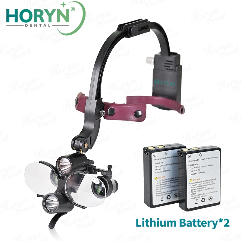 New Medical Binocular Loupes Magnifier Headlight with Filter 5W ...