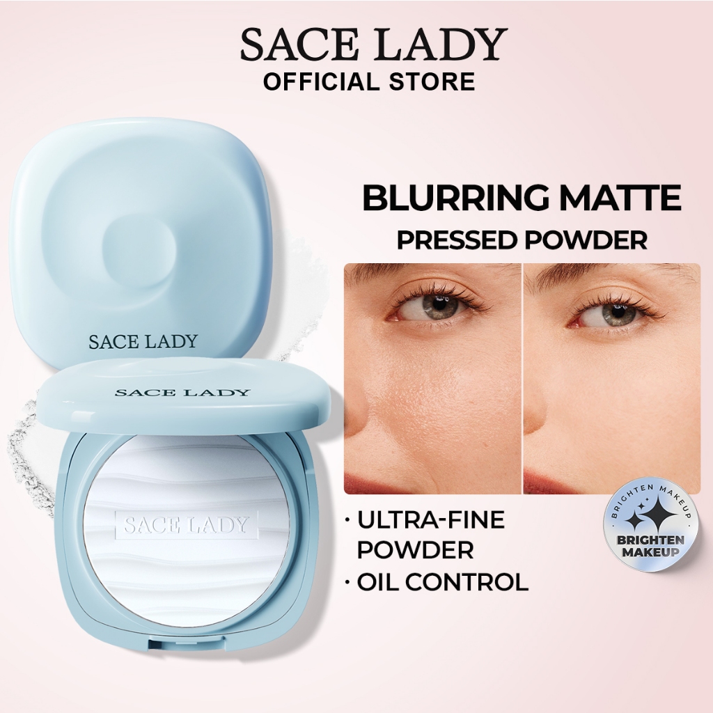 SACE LADY Blurring Matte Pressed Powder Oil Control Face Powder Blur ...