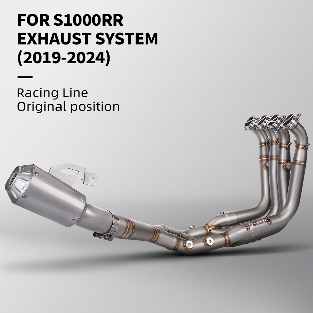 Slip On For BMW S1000R S1000RR 2019 2020 2021 2022 2023 Motocycle Exhaust Front Link Pipe Modify ...