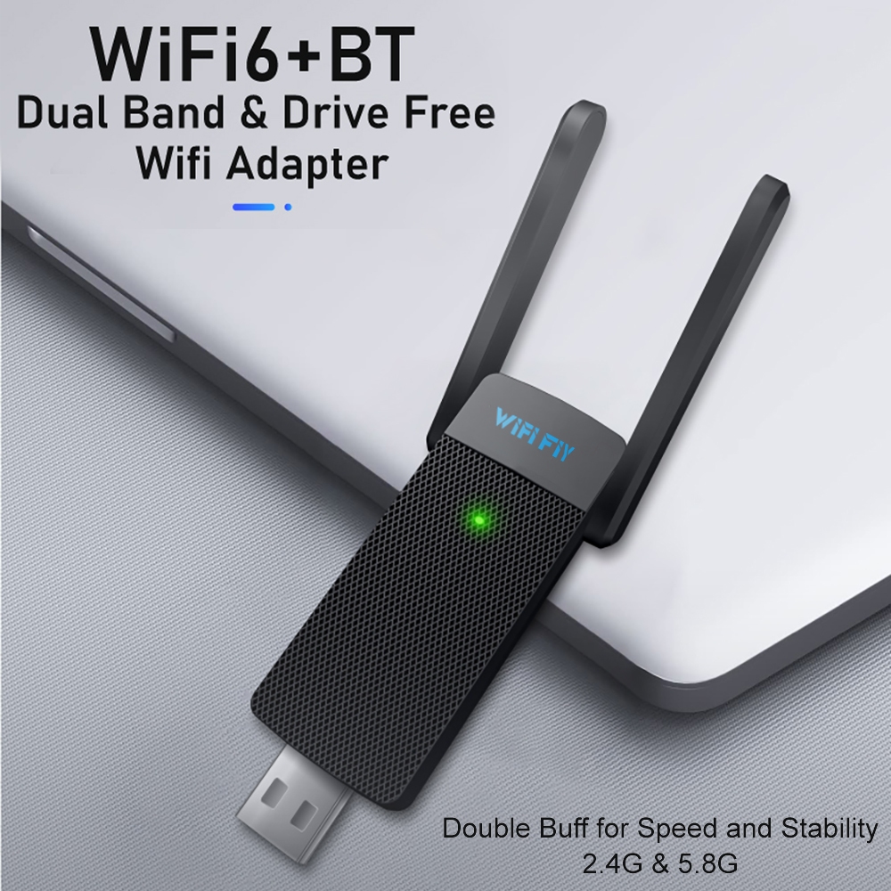 WIFI FIY 1800Mbps WiFi Bluetooth 5.3 Wireless Network Card USB3.0 WiFi ...