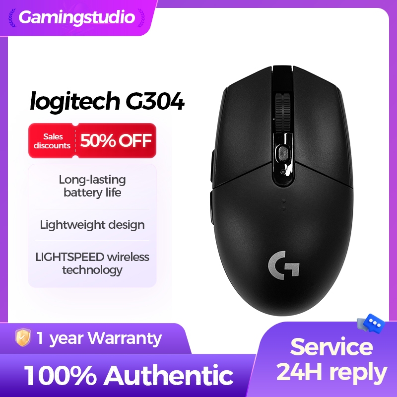 Logitech G304 Lightspeed Wireless Gaming Mouse BLACK / WHITE | Shopee ...