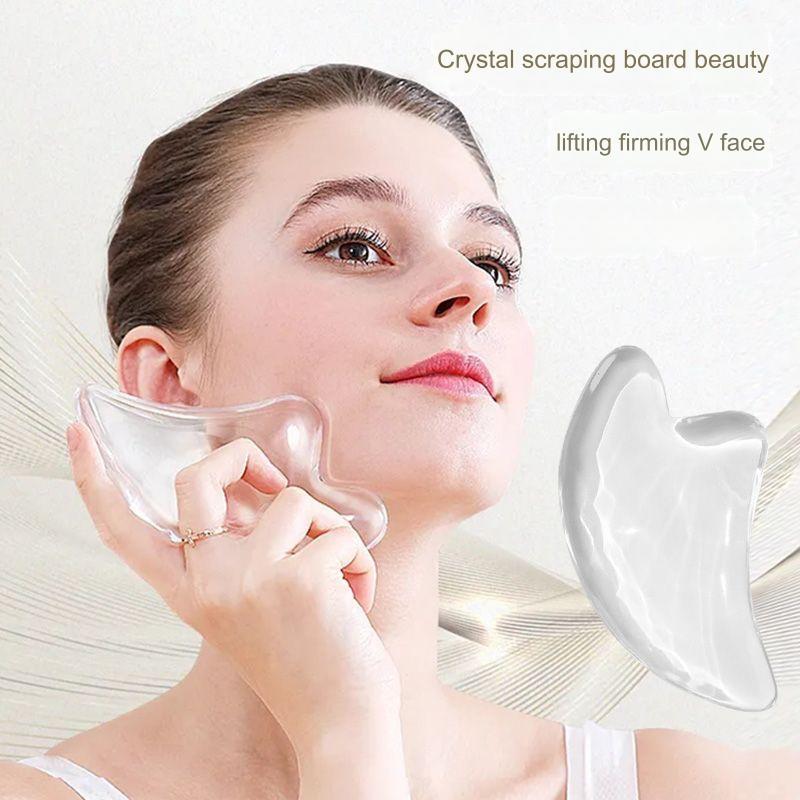 Face Spa Massager Scraper / Neck Roller Clear Massager Scraper Board ...