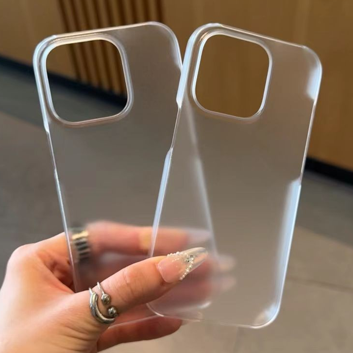 Ultra Thin Matte Half Pack Transparent Frameless Hard Phone Case ...