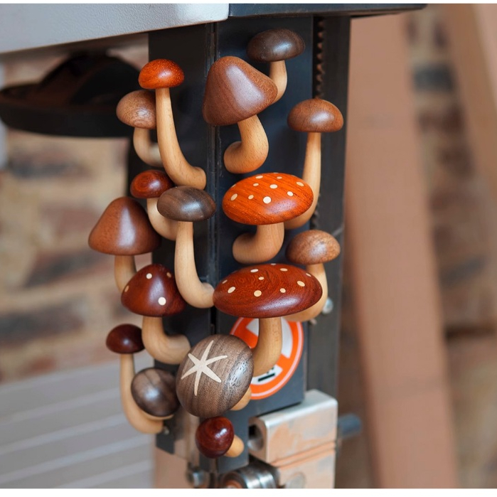 Mushroom Refrigerator Stickers Solid Wood Creative Cute Decorations ...
