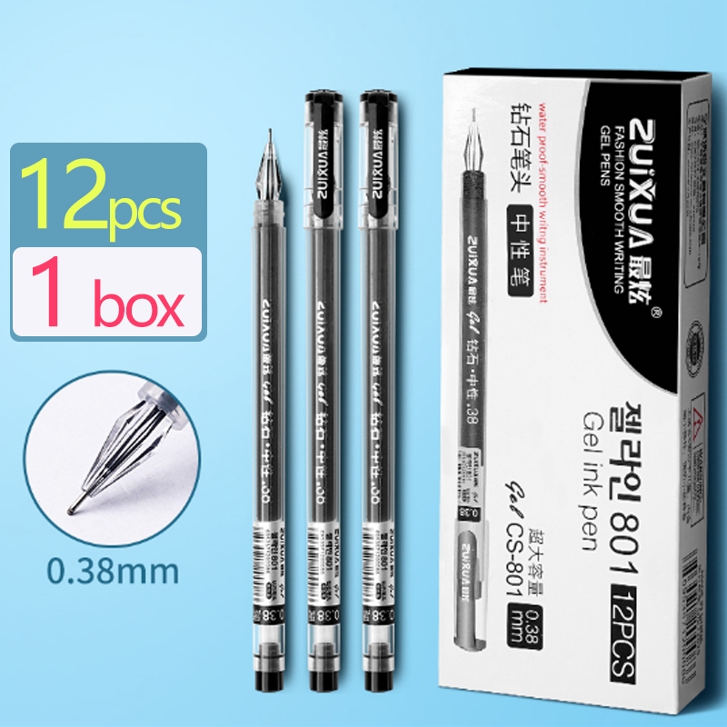 Signature Gel ink Pen 0.38mm Office Ballpoint Pen School Supplies ...