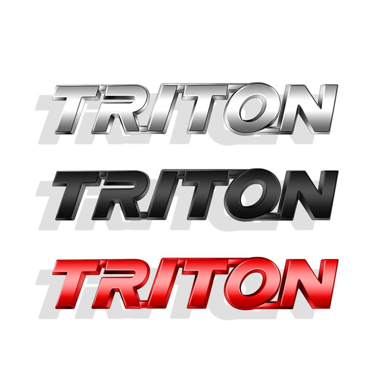 3D ABS Plastic TRITON Logo Emblem For Triton LS200 pickup trucksCar ...