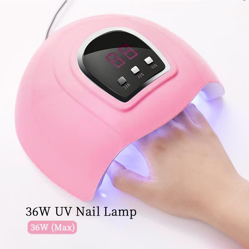 36/54W Manicure Lamp UV LED Nail Dryer Machine for Nail Gel Polish Set ...