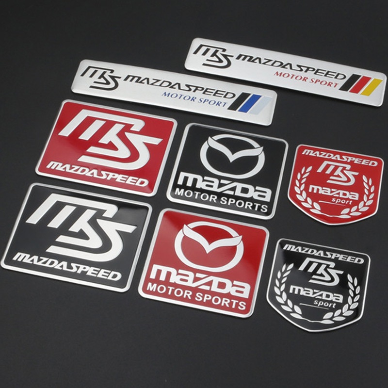 Car Body Nameplate Sticker For MS Mazda Speed Atenza Axela CX5 CX7 323 ...