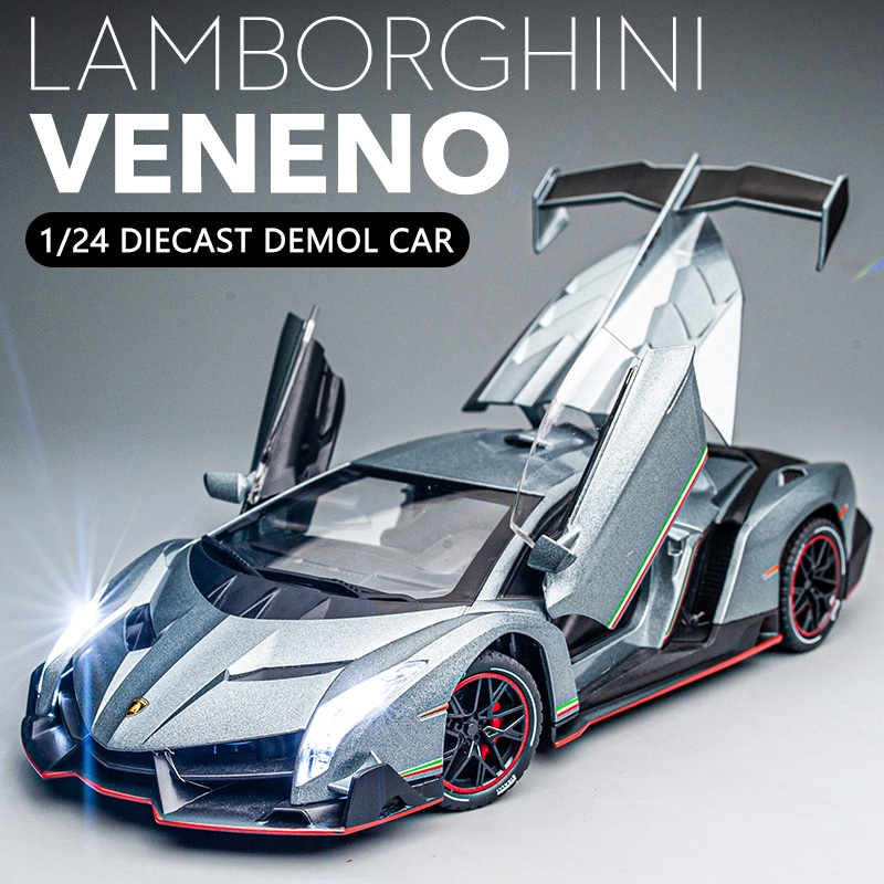 Diecast car 1:24 Lamborghini Veneno Toy Car Model Diecast Metal Vehicle ...