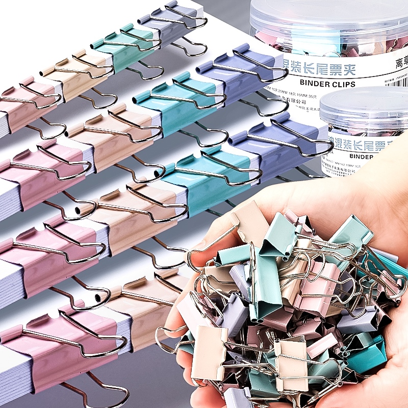 19mm/32mm/50mm Coloured dovetail clip Binder paper clip office supplies ...