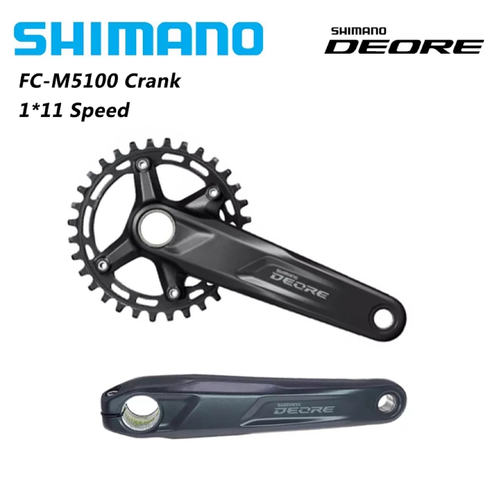 SHIMANO DEORE FC M5100 1x11 speed MTB Crankset Q-factor Chain Link 1x11 ...
