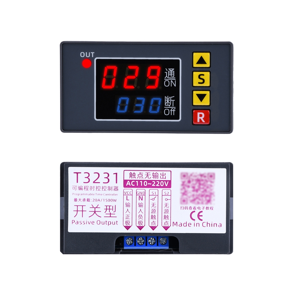 DIYMORE T3231 Dc12v And Ac 110v 220v Cycle Timer Delay Relay Temperature Controller Digital ...