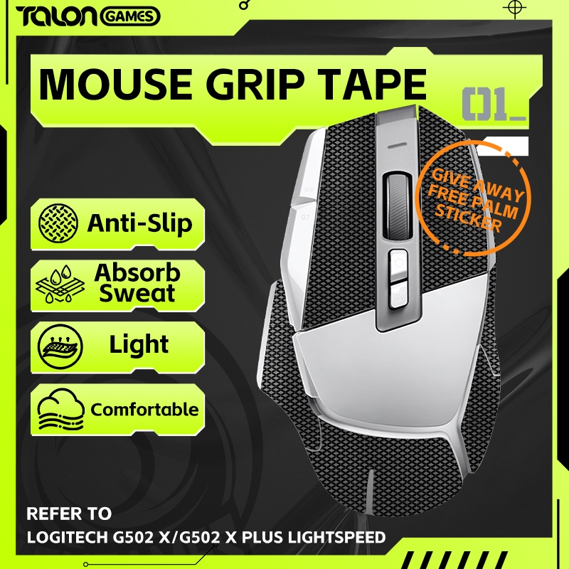 1 Pack TALONGAMES Mouse Grip Tape for Logitech G502 X Wired / G502 X ...