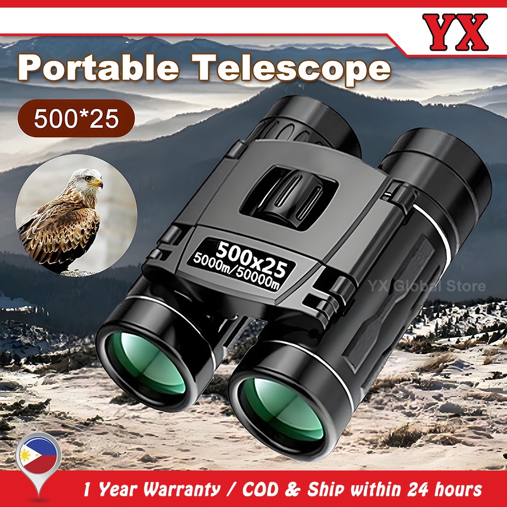 Telescope Binocular HD Zoom 500X25 Portable Binoculars Long Range ...