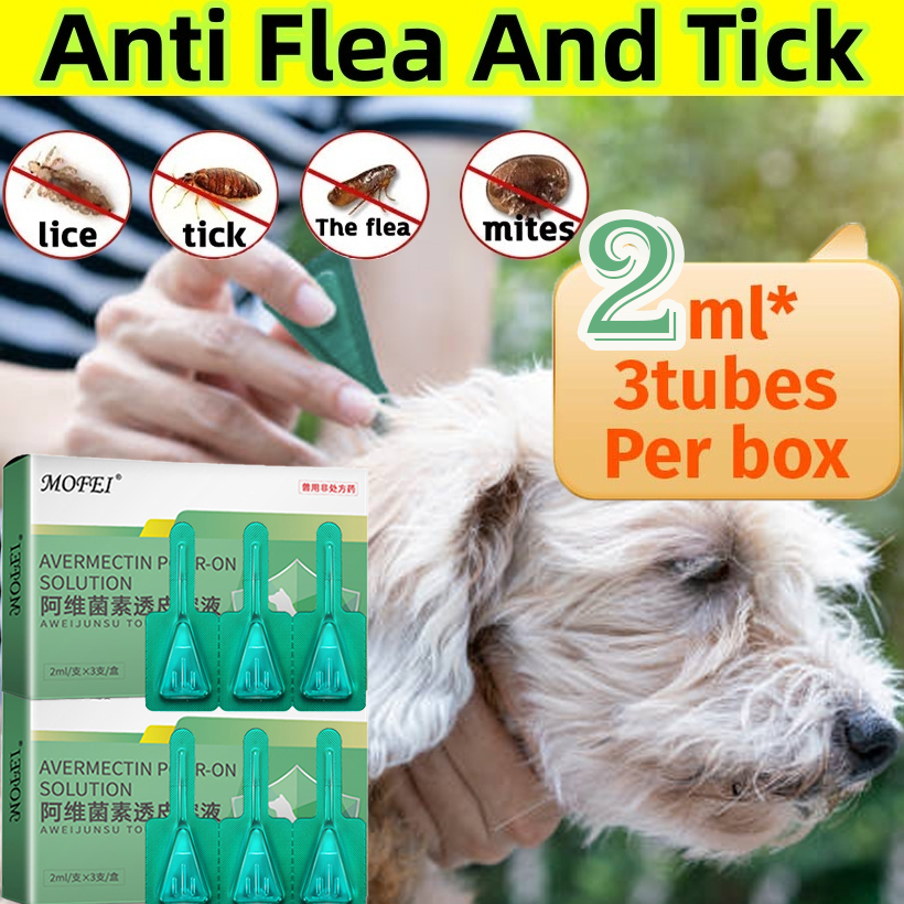 2ML/TUBE Tick and Flea for Dogs and Cats FIPRONIL Anti Tick Garapata ...