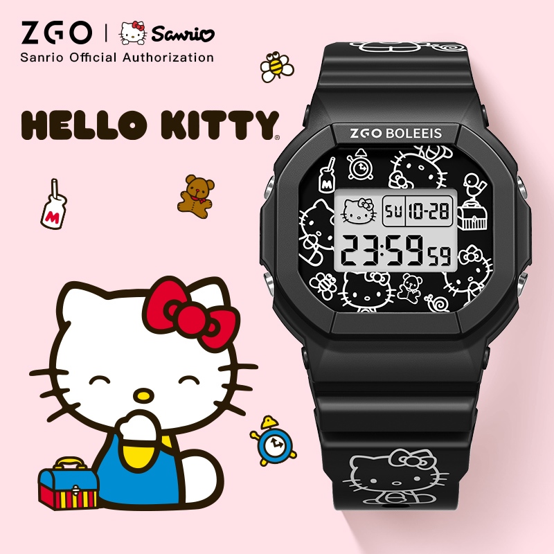 ZGO x Sanrio HelloKitty Watch For Kids Dual-Display Waterproof ...