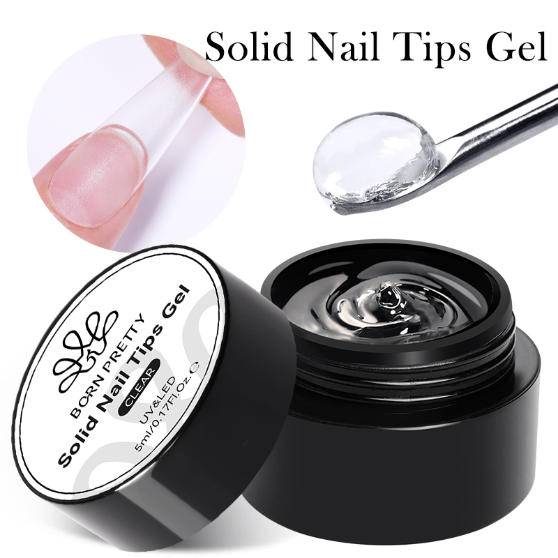Born Pretty Nail Tips Gel Transparent Solid Extension 5g | Shopee ...