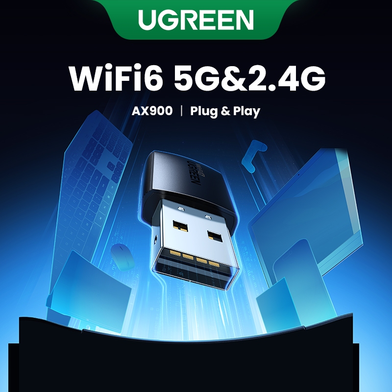 UGREEN Wifi Adapter AC650/AC900 5G&2.4G WiFi USB Ethernet for PC Laptop ...