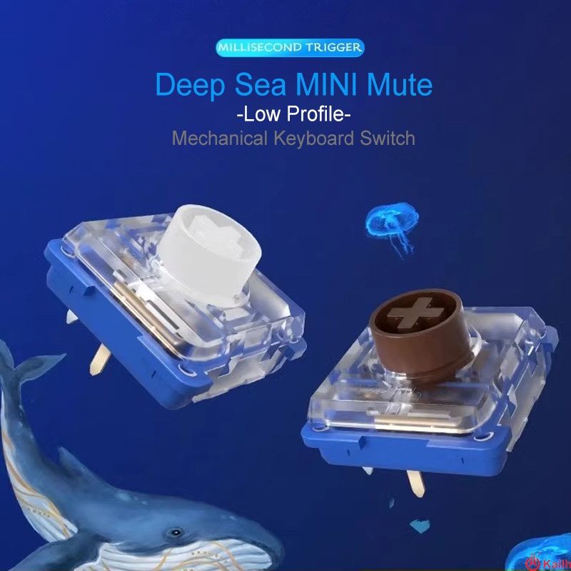 -LW- Kailh Deep Sea MINI Whale / Islet Silence Switch Linear/Tactile ...
