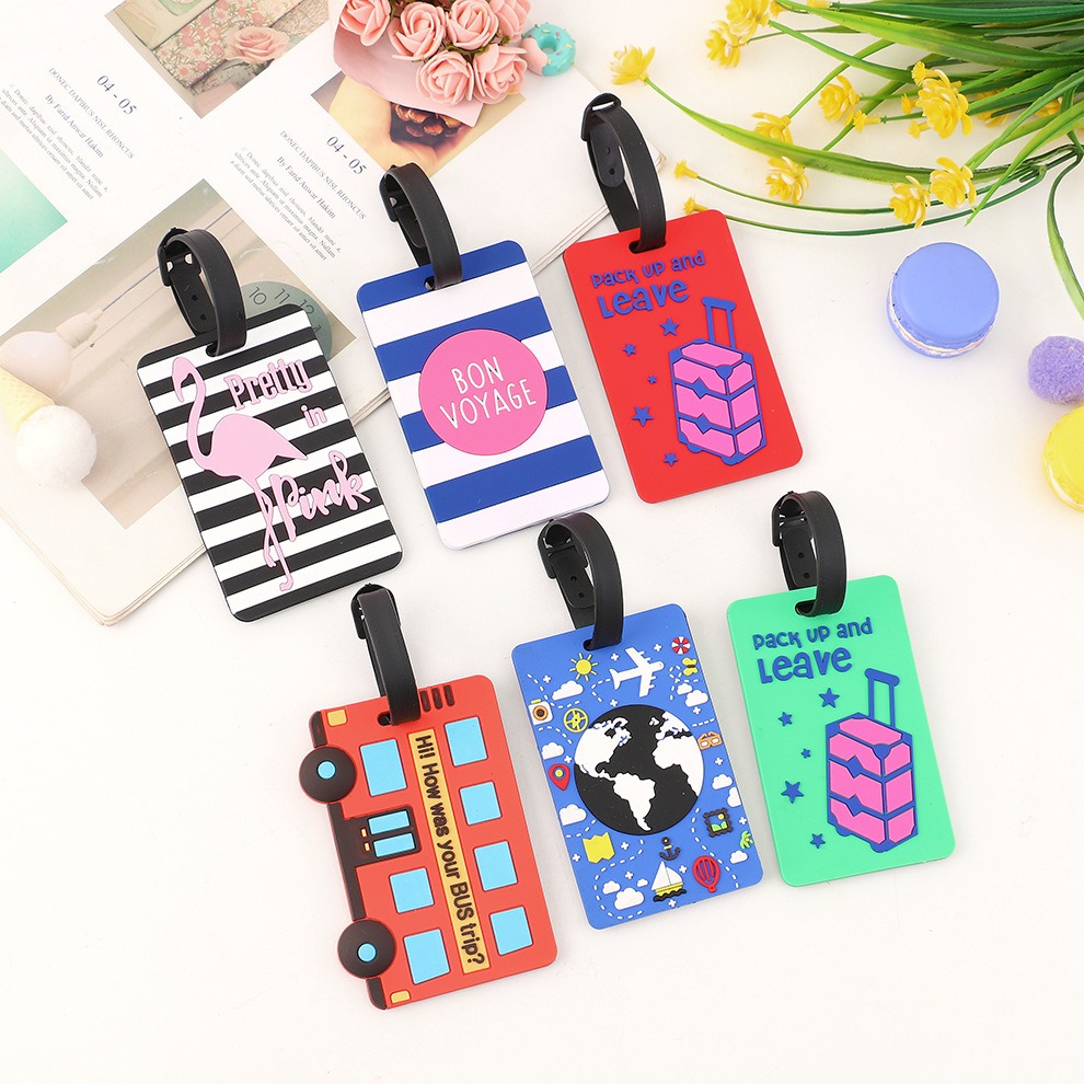 Silicone Luggage Tags for Suitcases, Baggage Labels, Suitcase ID Tags ...