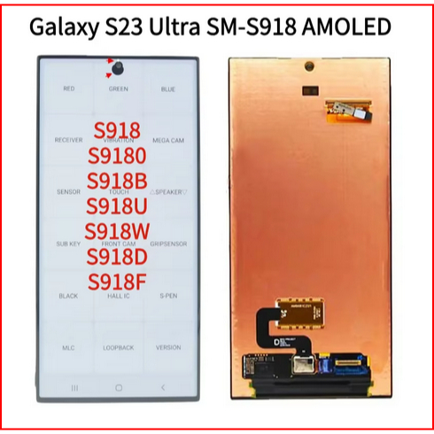6.8" Dynamic AMOLED 2X, 120Hz lcd for Samsung Galaxy S23 Ultra S918B ...