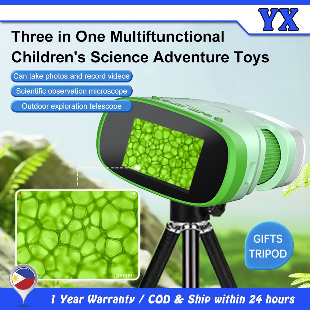 Children's telescope camera microscope multifunction digital science ...