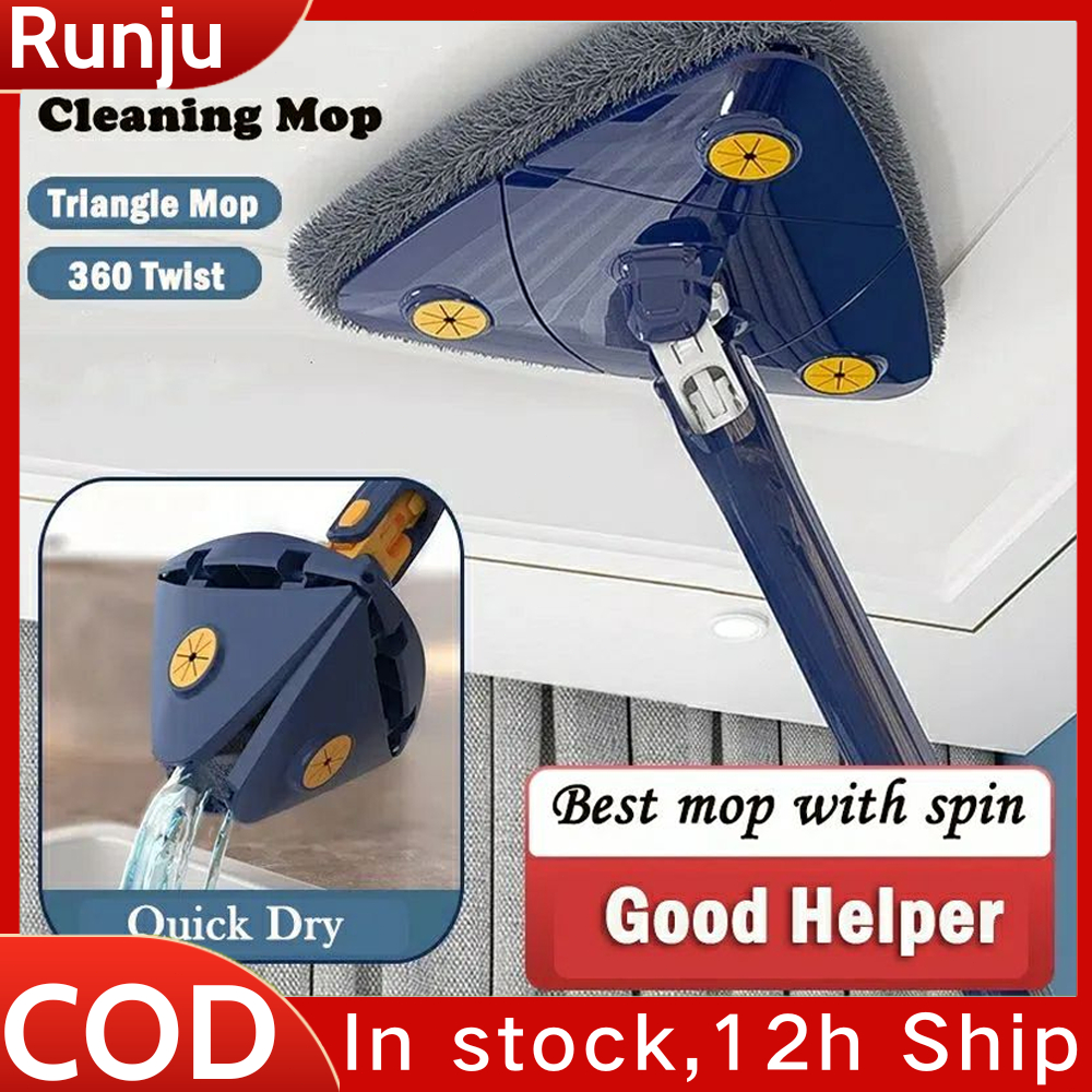 Triangle Mop Floor Mop With Spinner Spin Mop For Wall And Ceiling Floor ...