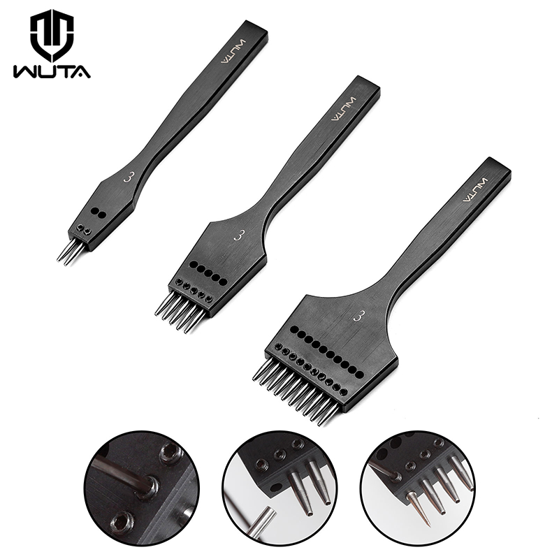 WUTA Sharp Head Replaceable Pricking Iron Removable Round Hole Puncher ...