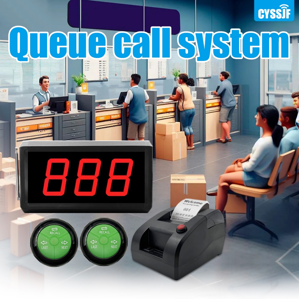 Queue Number Call System Order Buzzer for Shop Office Clinic Restauran ...