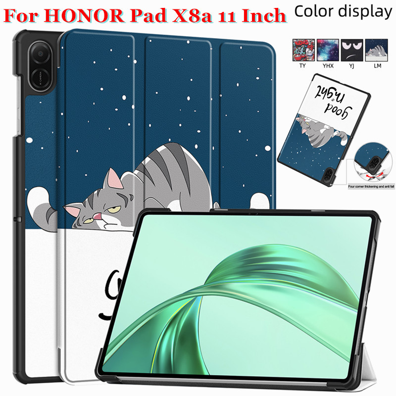 For HONOR Pad X8a 11 Inch Tablet Case Hono Pad X8 a 2024 Cute Paint ...