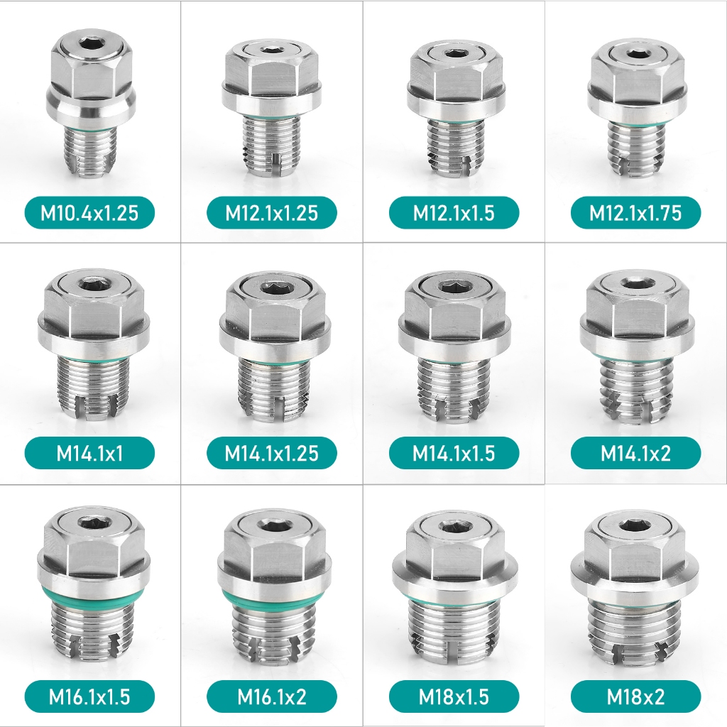 Oversize Piggyback Oil Drain Plug M16.1/M18.1/M14.1/M12.1-1.25/1.5/1.75 ...